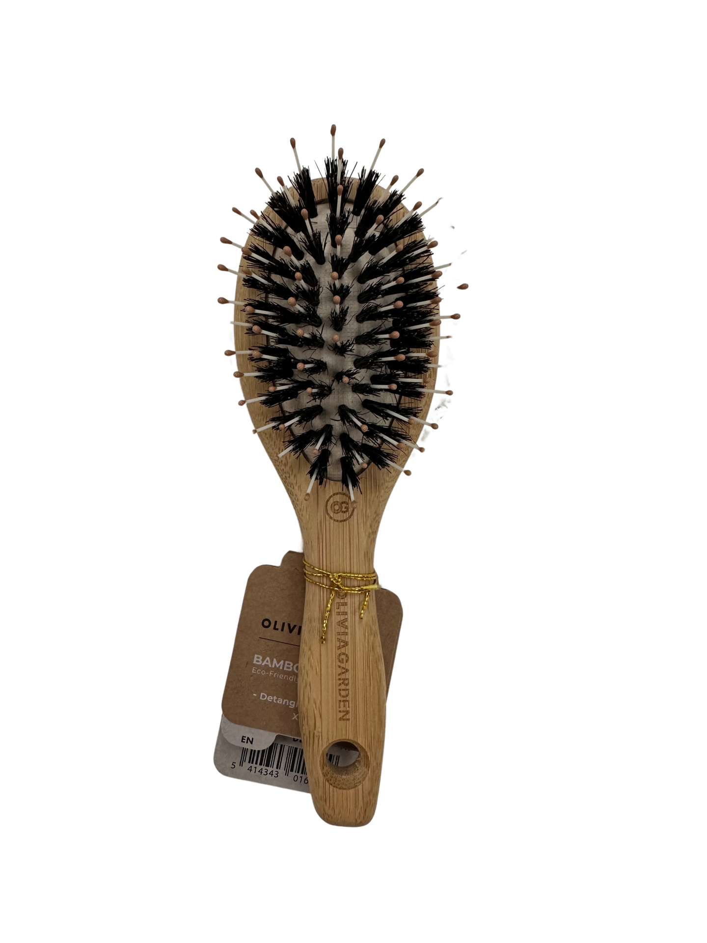 וולדן סחר ציוד למספרות. מברשת סירוק ופתיחת קשרים במבוק קומבו אובלית xs